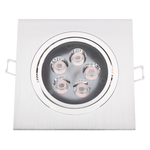 5W recessed square metal LED downlight LENS